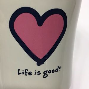 Life Is Good | Dining | Life Is Good Coffee Mug Cup Pink Heart 2 Oz ...